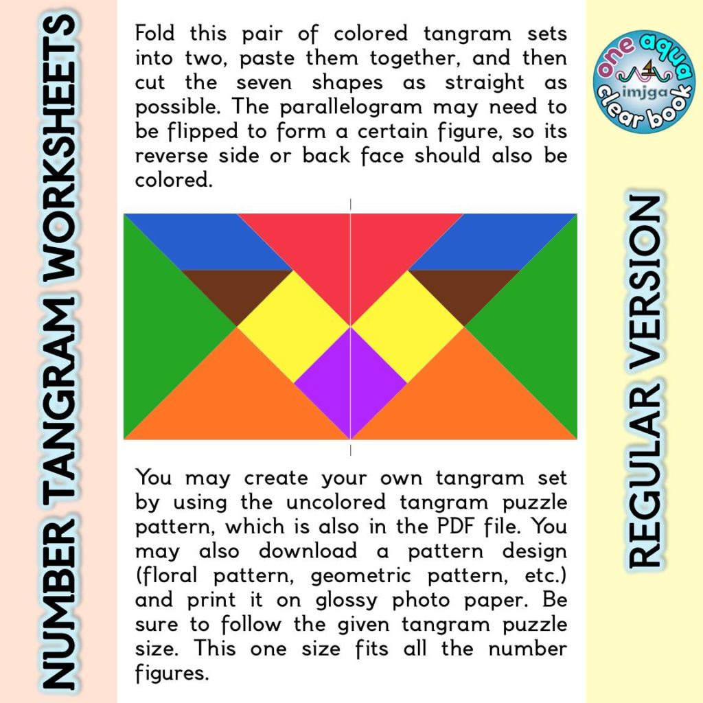 Number Tangram Worksheets (Regular Version) | Made By Teachers