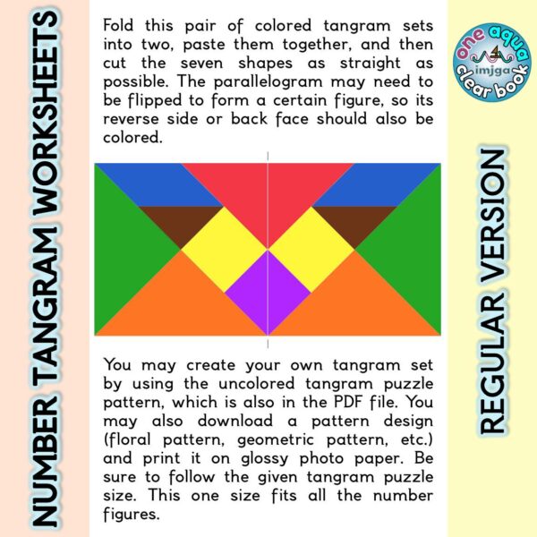 Number Tangram Worksheets (Regular Version) | Made By Teachers