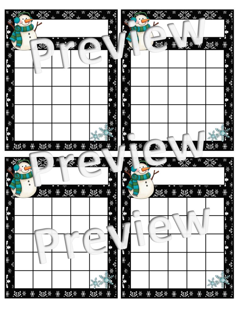 Snowman Sticker Charts | Made By Teachers