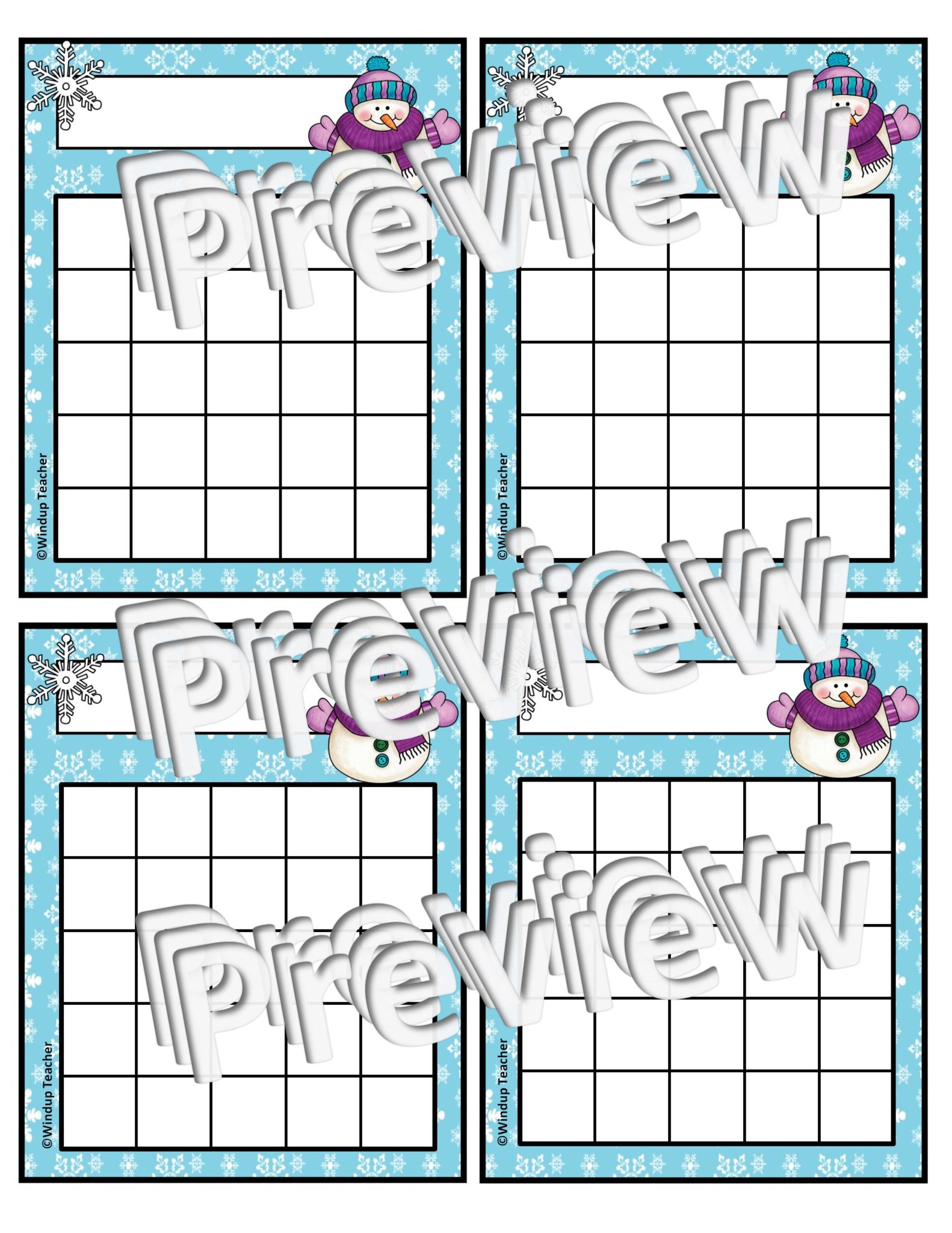 Snowman Sticker Charts - Made By Teachers