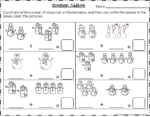 Snowman Addition Worksheets-with pictures(adding within 10) - Made By ...
