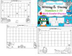 Winter Themed Writing and Tracing Numbers 1-50 - Made By Teachers