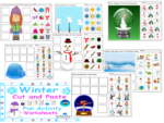 Winter Fun Cut and Paste Activity Worksheets - Made By Teachers