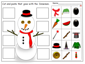 Winter Fun Cut and Paste Activity Worksheets | Made By Teachers