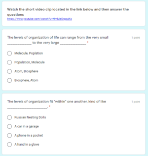Levels of Organization of Life WebQuest (MS-LS1) Great sub plans ...
