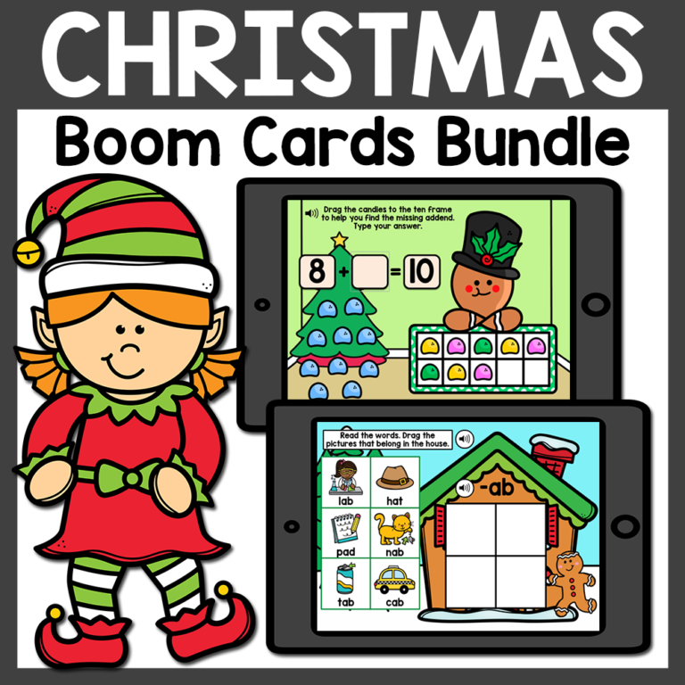 Christmas Boom Cards Bundle | December Boom Cards Distance Learning ...