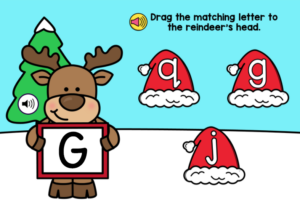 Letter Match Boom Cards with Audio | Christmas Boom Cards - Made By ...