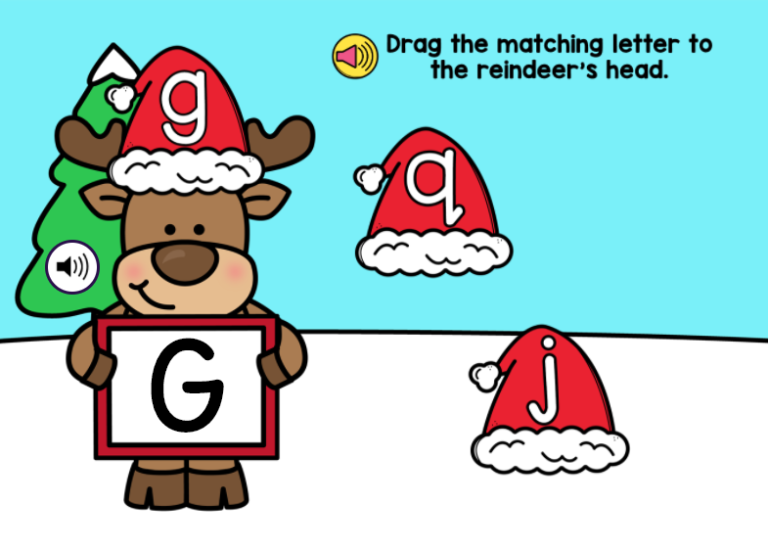 Letter Match Boom Cards with Audio | Christmas Boom Cards - Made By ...