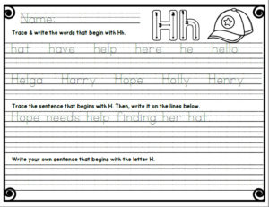 Phonics Letter of the Week - Letter Hh Activity Pack - Made By Teachers