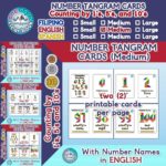 English Number Tangram Cards (Medium) | Made By Teachers