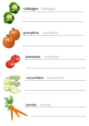Worksheet Vegetables - Made By Teachers