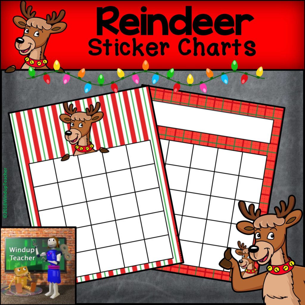 Reindeer Sticker Charts | Made By Teachers