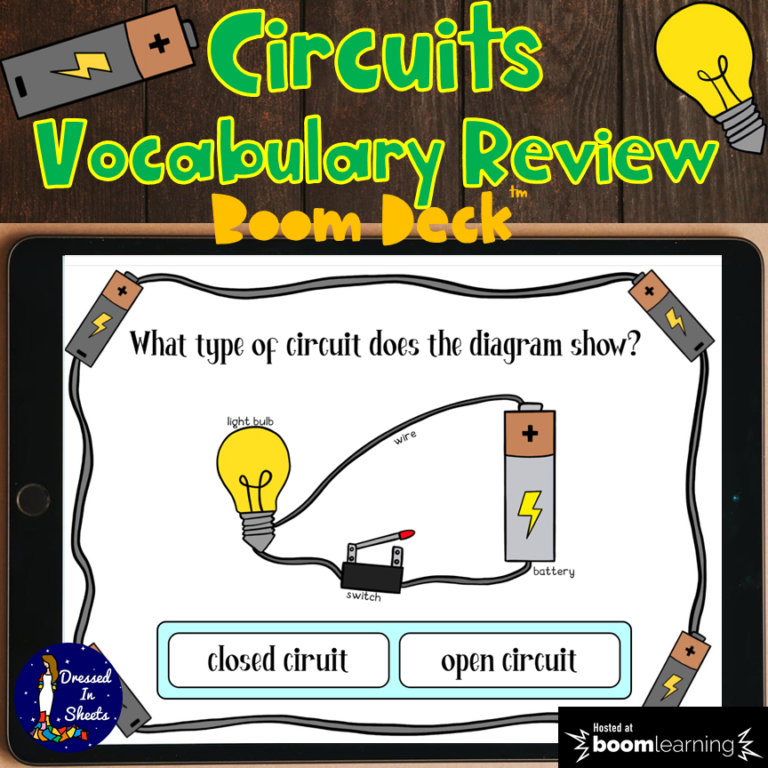 Circuits Vocabulary Review - Made By Teachers
