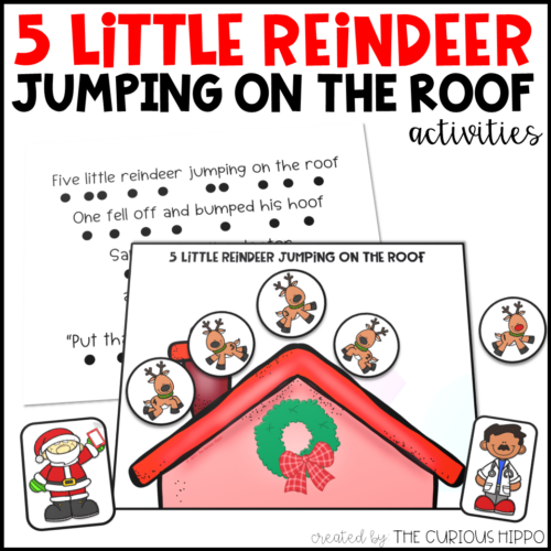 5 Little Reindeer Jumping on the Roof | Made By Teachers