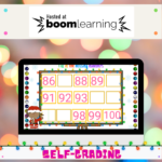Missing Numbers Within 100 Christmas Math Boom Cards Distance Learning ...