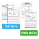 Kindergarten-Grade One Worksheet Learning Bundle ONE - Made By Teachers