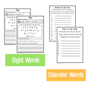 Kindergarten-Grade One Worksheet Learning Bundle TWO - Made By Teachers
