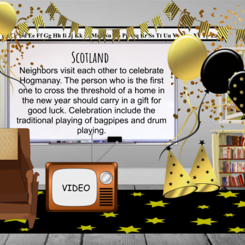 Bitmoji Classroom | Happy New Year Around the WORLD | 10 Slides | Made ...