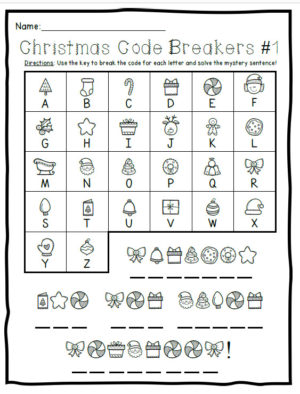 Christmas Code Breakers Activity Pack | Made By Teachers