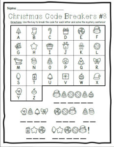 Christmas Code Breakers Activity Pack | Made By Teachers