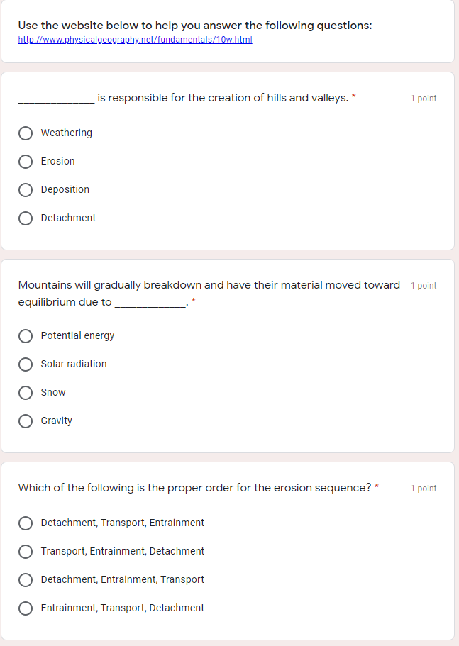 Weathering, Erosion and Deposition WebQuest (MS-ESS2) Great sub plans ...