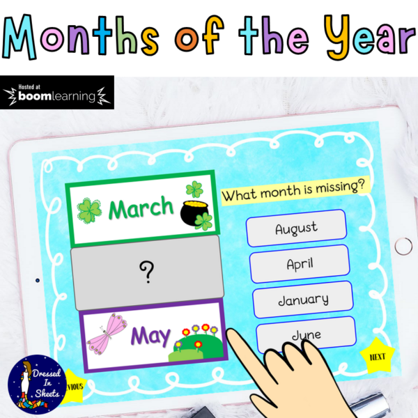 Months of the Year Spanish and English BOOM cards - Made By Teachers
