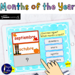 Months of the Year Spanish and English BOOM cards - Made By Teachers