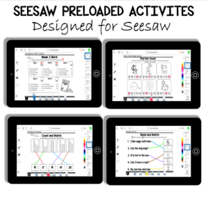 SEESAW Kindergarten No Prep - Wks 10-12 - Made By Teachers