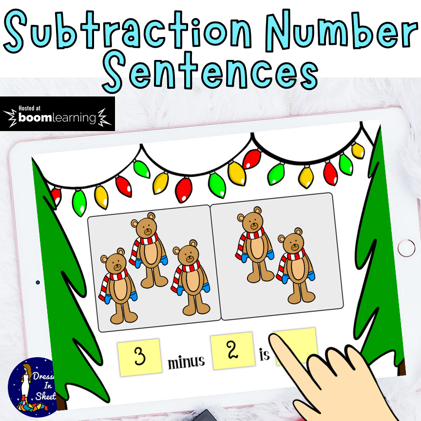 Writing and Subtracting Number Sentences WINTER THEME BUNDLE | Made By ...