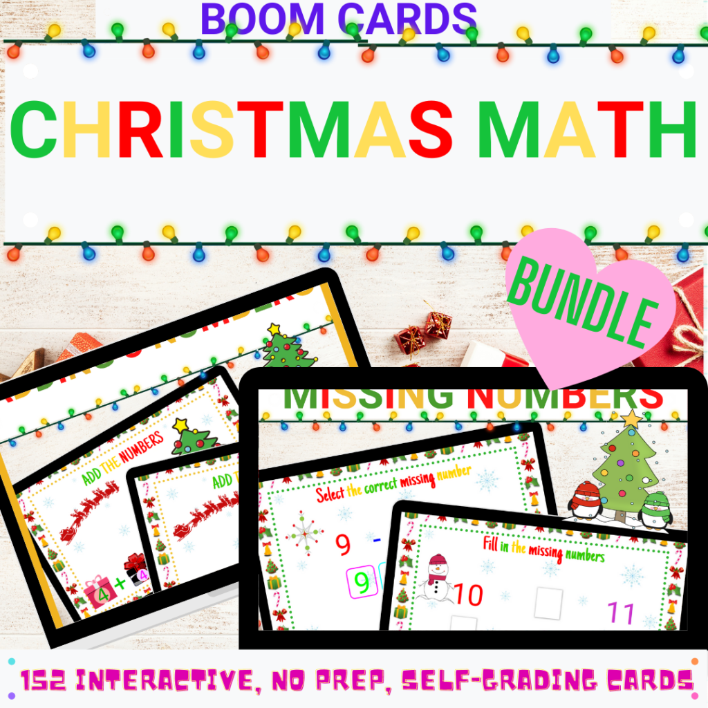 Christmas Math Part 2 Bundle Boom Cards | Made By Teachers