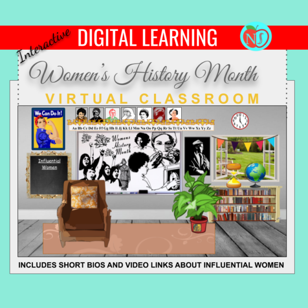 Bitmoji Classroom | Women's History Month | Made By Teachers