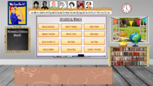 Bitmoji Classroom | Women's History Month - Made By Teachers