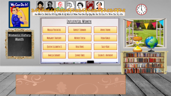 Bitmoji Classroom | Women's History Month - Made By Teachers