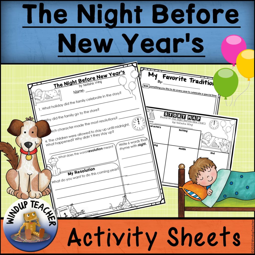 New Year's Picture Book Activities BUNDLE | Made By Teachers