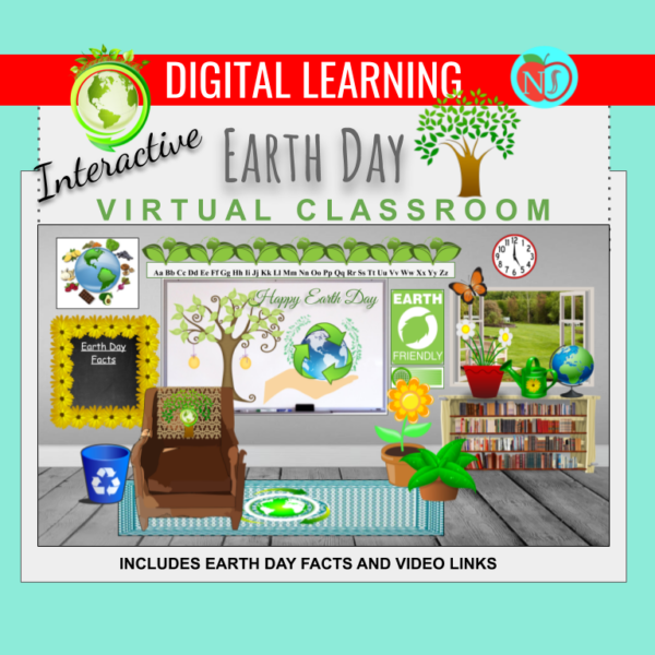 Bitmoji Classroom | Earth Day Theme | 10 Slides | Made By Teachers