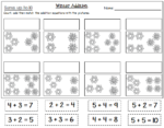 Winter Addition Cut and Paste-Sums up to 10 - Made By Teachers