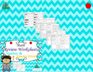 Number and Number Words--- Review and Practice Worksheets | Made By ...