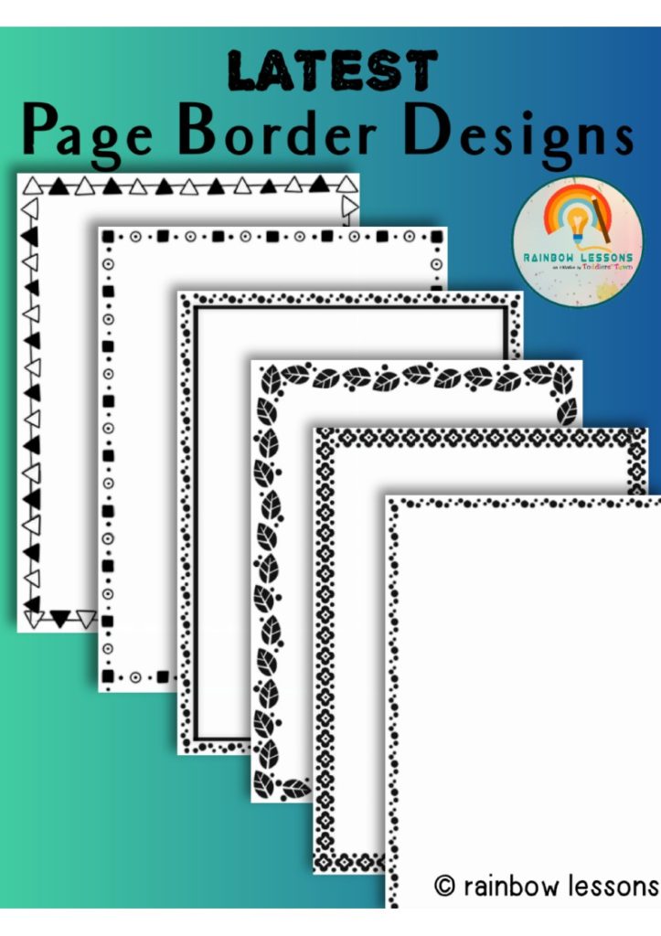 Free Page Border Designs Made By Teachers