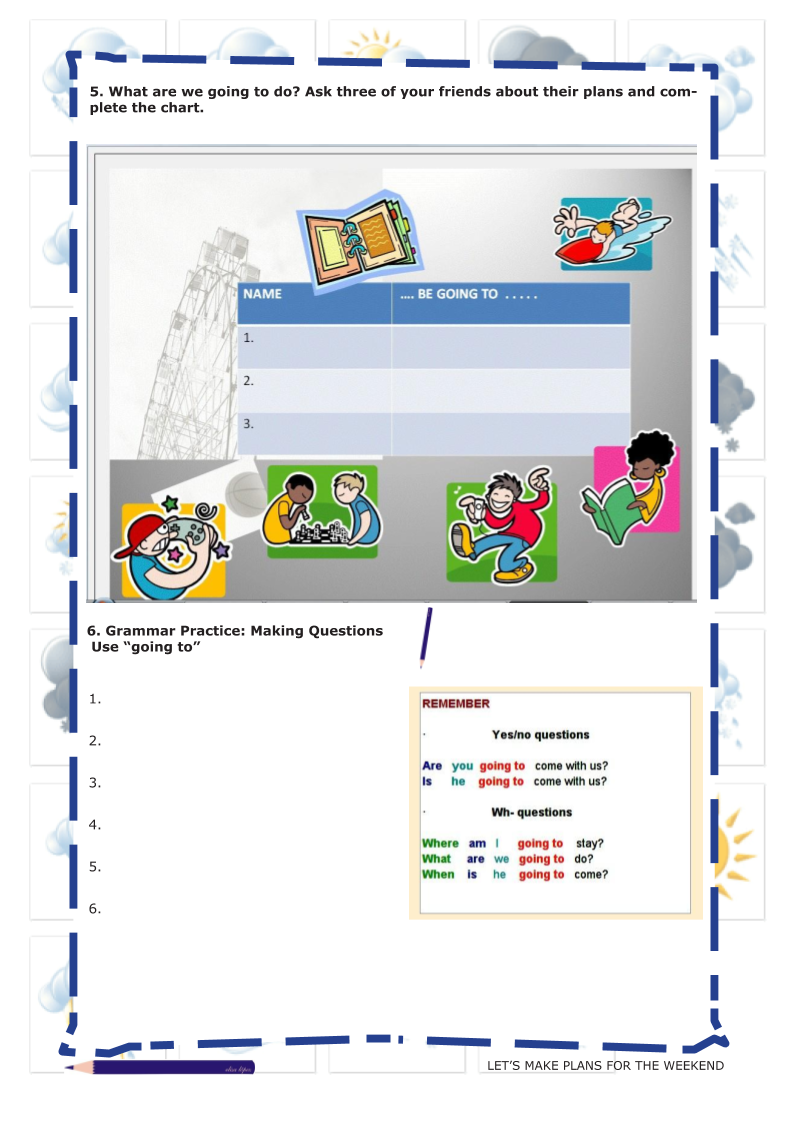 Let's Make Plans for the Weekend : A Lesson Plan | Made By Teachers