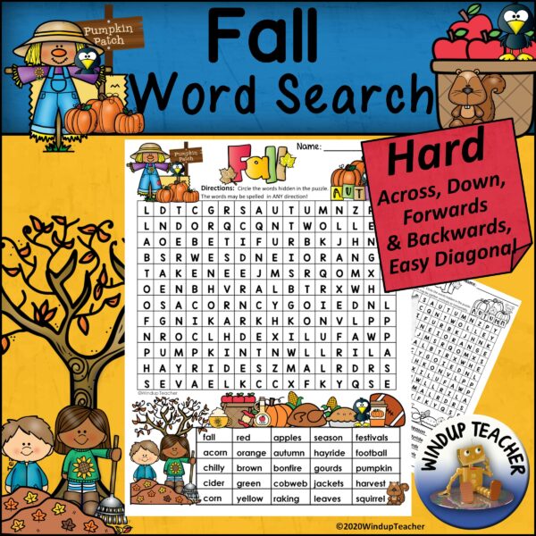 Four Seasons Word Searches | BUNDLE of Elementary Word Searches - Made ...