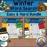 Winter Word Search BUNDLE - Easy and Hard Bundle | Made By Teachers