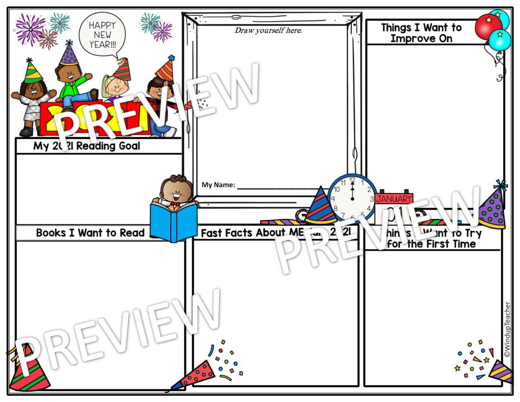 New Years Goals | 2021 | Print & Go! | Made By Teachers