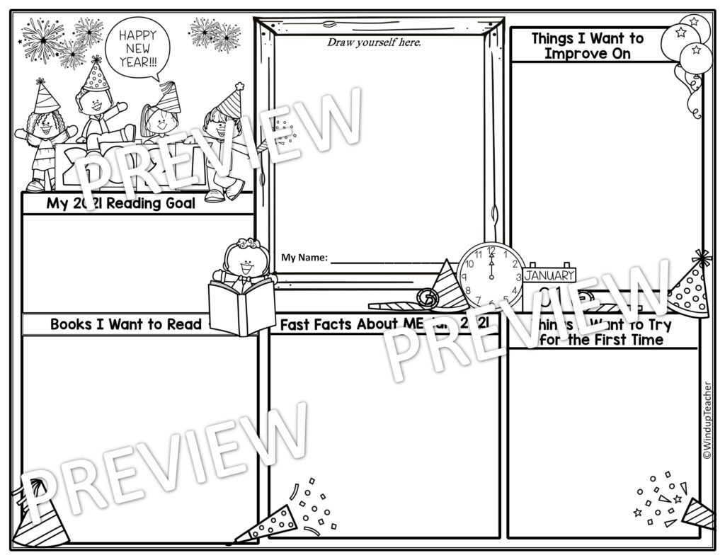 New Years Goals | 2021 | Print & Go! | Made By Teachers