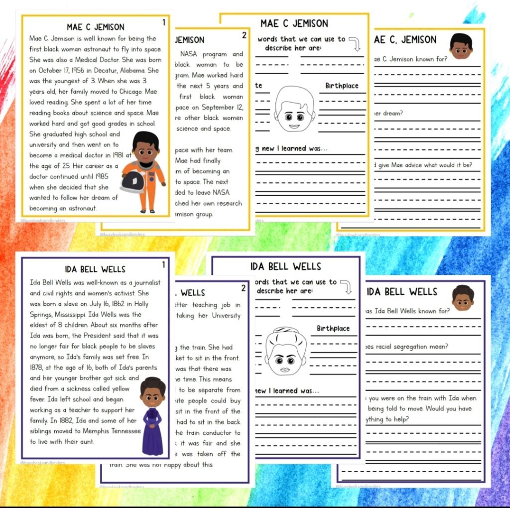 Black History Month Activities | Black History Worksheets | Reading ...