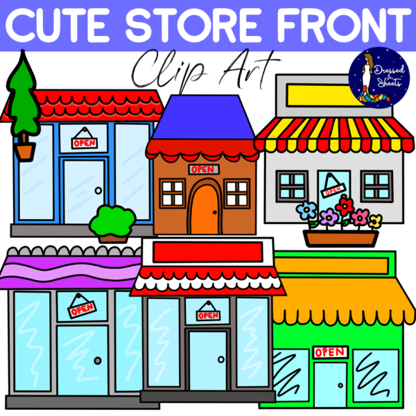 Cute Store Front Clip Art | Made By Teachers