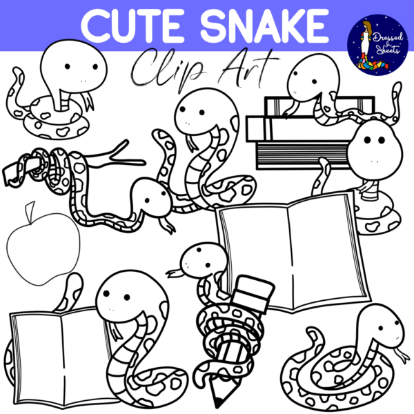 Cute Snake Clip Art | Made By Teachers