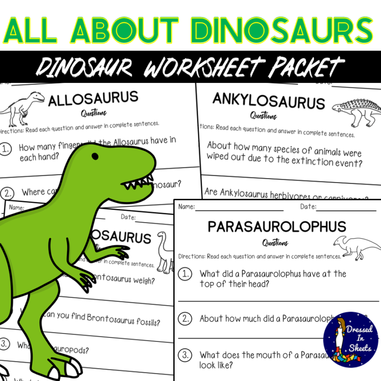 All About Dinosaurs - Made By Teachers