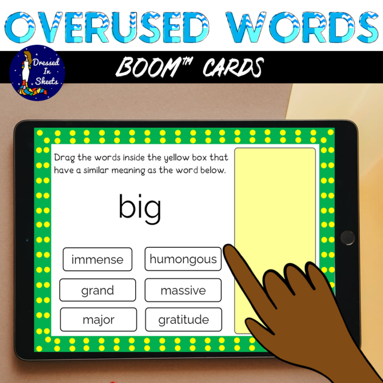 Overused Words BOOM Cards - Made By Teachers