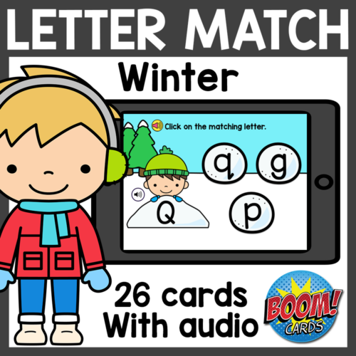 Alphabet Boom Cards Bundle | Winter Boom Cards Distance Learning | Made ...