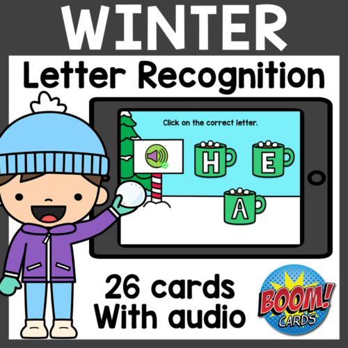 Alphabet Boom Cards Bundle | Winter Boom Cards Distance Learning | Made ...